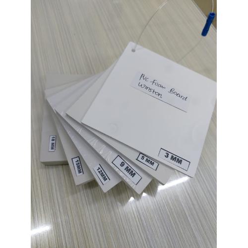 Jual SAMPLE PVC FOAM SHEET BOARD WINSTON 10X10 SEMUA UKURAN WINSTON ...