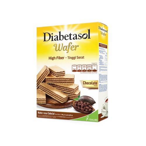 Jual DIABETASOL WAFER RASA CHOCOLATE 2X50G | RENDAH KALORI RENDAH GULA ...