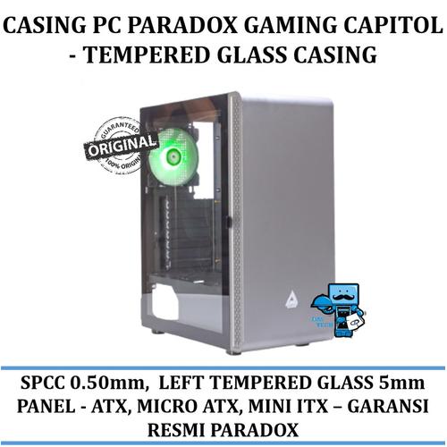 Jual Casing Pc Paradox Gaming Capitol - Tempered Glass Casing ...