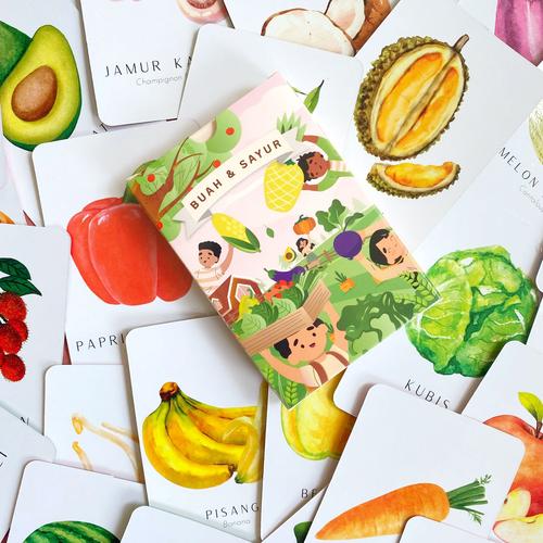 Jual BEBEGENIC Flash Card - Kartu Edukasi Mainan Anak - Buah & Sayuran ...