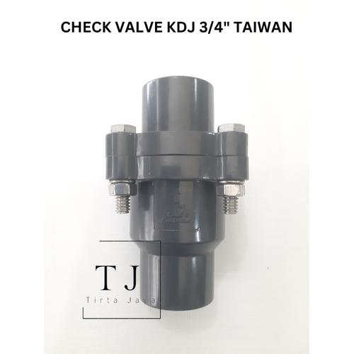 Jual Check Valve KDJ 3/4" Spring Taiwan PVC Klep Tabok Tusen Klep ...