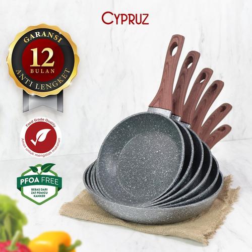 Jual Fry Pan Marble Induksi Anti lengket Cypruz Penggorengan Kompor Gas - 18 Cm - Jakarta Pusat ...