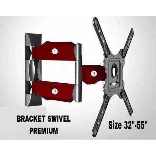 Promo braket tv bracket tv swivel 32 40 43 50 55 inch - bracket 19"-43 ...
