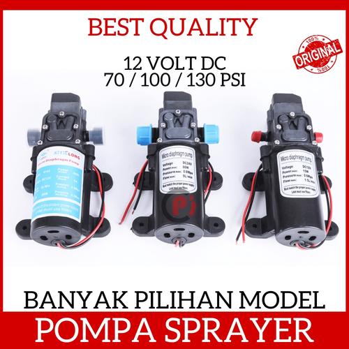 Jual Pompa Diafragma 12V DC Sprayer Elektrik High Pressure Pump 100 ...