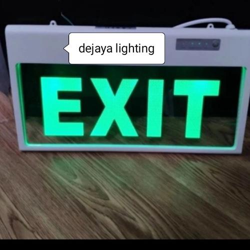 Jual Lampu Emergency EXIT Acrylic Transparan Bening Nyala/Lampu Darurat ... Jual Lampu Emergency EXIT Acrylic Transparan Bening Nyala/Lampu Darurat ...