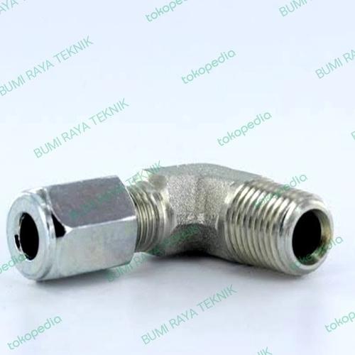 Jual Male Elbow Connector Tubing OD 8mm x 1/2" inchi NPT SS 316 - Jakarta Barat - BUMI RAYA ...