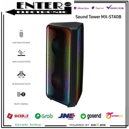 Promo SAMSUNG MX-ST40B ST40 TOWER SPEAKER PORTABLE BUILT-IN BATTERY ...