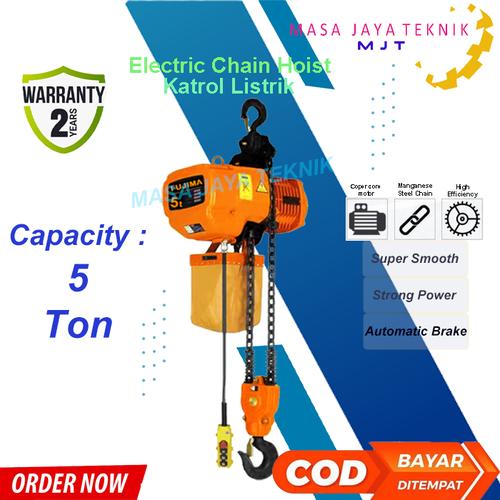 Jual Katrol Electric Chain Hoist 5 Ton x 8 meter FUJIMA Japan - Jakarta ...