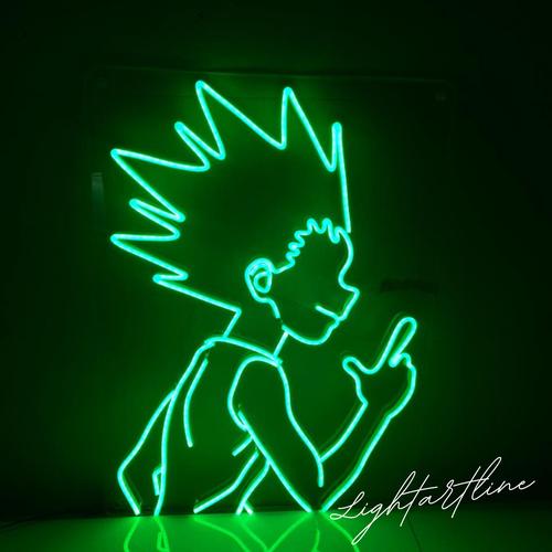 Jual Neon Flex GON Hunter x Hunter - Neon Sign Logo GON Hunter x Hunter ...
