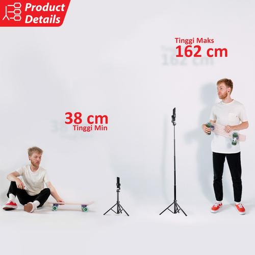 Jual Takara OCTA A160 Multi Function Tripod Selfie Stick Light Stand ...