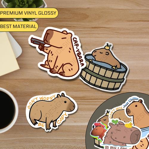 Promo High Quality Capybara Meme Sticker Stiker Capy bara Kapibara ...