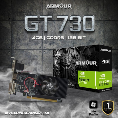 Jual VGA CARD ARMOUR GT 730 4GB 128BIT DDR 3 GRAPHIC CARD - Kota ...