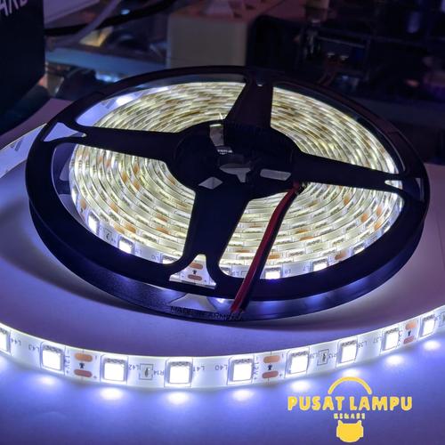 Jual LED Strip 5050 GEL IP44 Bisa buat Outdoor 12volt Per 5mtr - 6500K ...