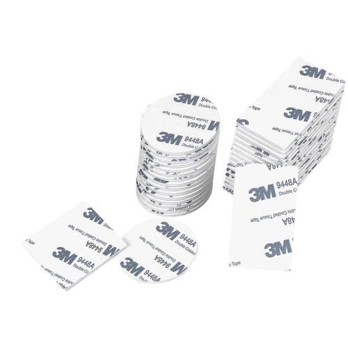 Jual Double Tape Bulat Persegi 3M Busa Putih - Bening2,5Cm 8pc ...