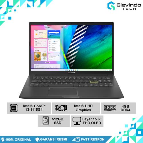 Jual ASUS VIVOBOOK 15 K513EA - i3-1115G4 4GB 512GB SSD FHD OLED WIN11 ...