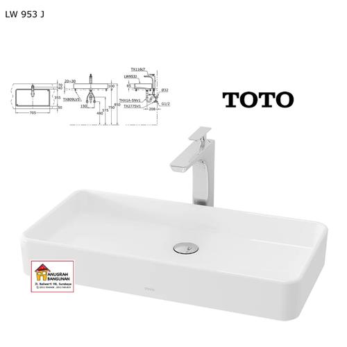 Jual TOTO Wastafel LW953J Toja Series - Body only - Kota Surabaya ...