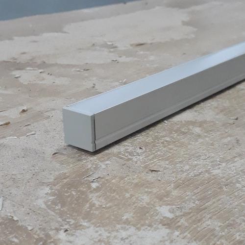 Jual Housing Aluminium Rigid LED Strip 2 meter 2 x 2 cm Cover Doff ...