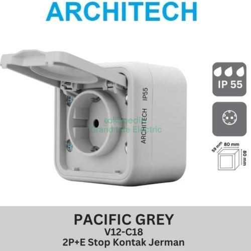 Jual ARCHITECH STOP KONTAK/STOP KONTAK OUTDOOR WATERPROOF V12 ARCHITECH ...