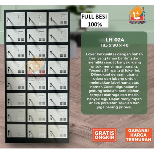 Promo Loker Besi 24 Pintu LK 024 AV Locker Besi Karyawan Gym Fitness ...