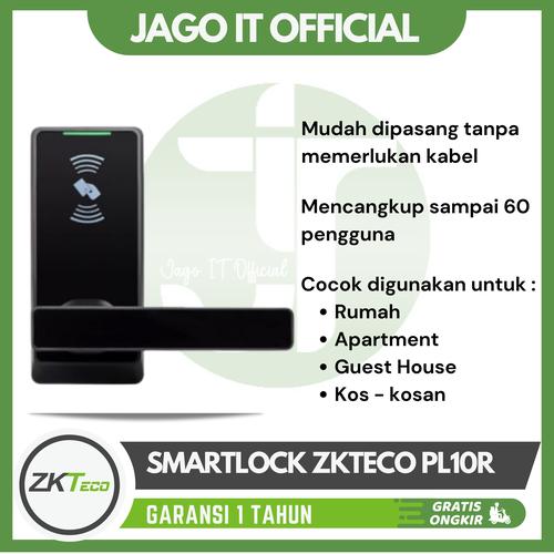 Jual Smart Door Lock ZKTeco PL 10R | Handle Pintu Sidik Jari dan Kartu ...