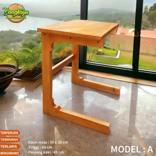 Jual Meja sofa minimalis meja laptop side table Coffee table sofa table ...