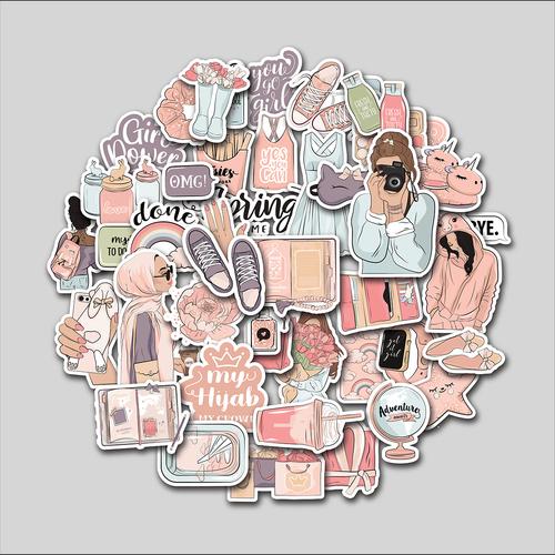 Jual STICKER PACK GIRL AESTHETIC VSCO | STICKER TUMBLR LAPTOP KOPER ...