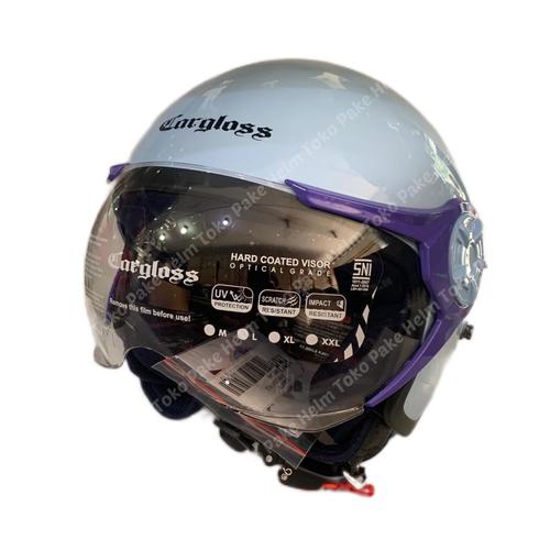 Jual Helm cargloss hijab retro original light blue - Jakarta Timur ...