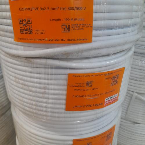 Jual Kabel Tunggal Putih NYM 3x2,5mm merk Metal (1 roll=100m) - Jakarta ...