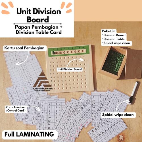 Jual Unit Division Board Montessori papan Pembagian - Paket 3 - Kab ...