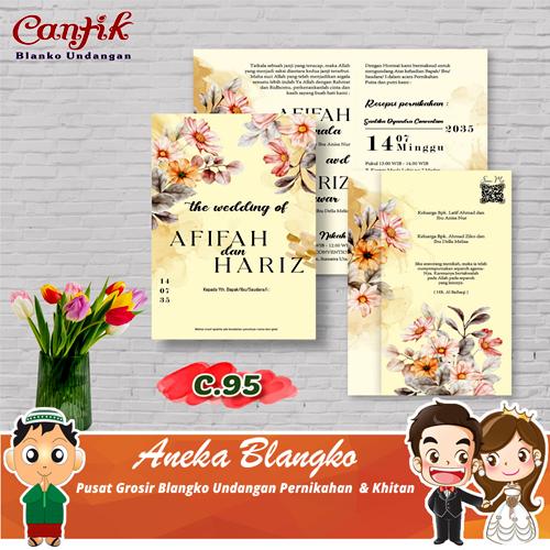 Jual Blangko Undangan atau Kertas Undangan Wedding CANTIK 95 NEW DESIGN ...