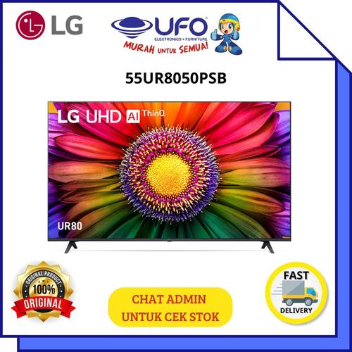 Promo LG 55UR8050PSB LED SMART TV THINQ AI UHD 4K 55 INCH Cicil 0% 3x ...