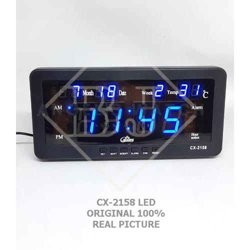 Jual Jam Dinding Digital Led Display lengkap - Biru - Jakarta Barat ...