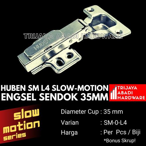 Jual Engsel Sendok SM L4 Slow Motion 35mm Huben Hinge Pintu Kabinet ...