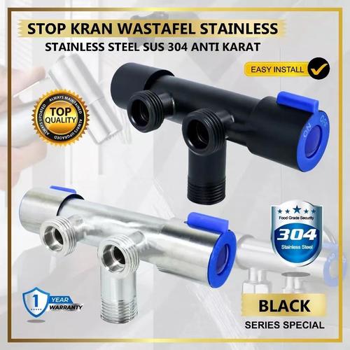 Jual Stop Kran Tee Shower/Stop Kran Cabang Stainless 1/2 Inch - Gaya B - Kota Tangerang - Hidup ...