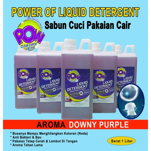Jual POW Sabun Detergen Cair 1 Ltr Liquid Detergent - DOWNY PURPLE ...