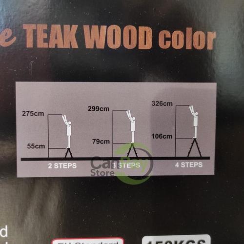 Jual MURAH!!! KRISBOW TANGGA ALUMINIUM 2 STEP MOTIF KAYU TANGGA LIPAT ...