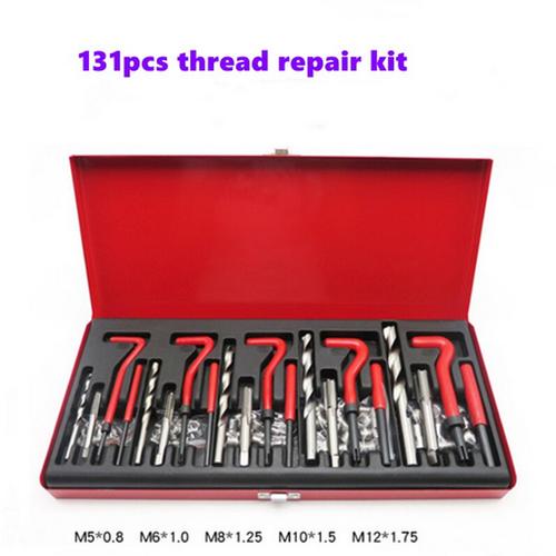 Jual 131PCS recoil tap Baja Karbon Recoil Thread Repair Kit M5/M6/M8 ...