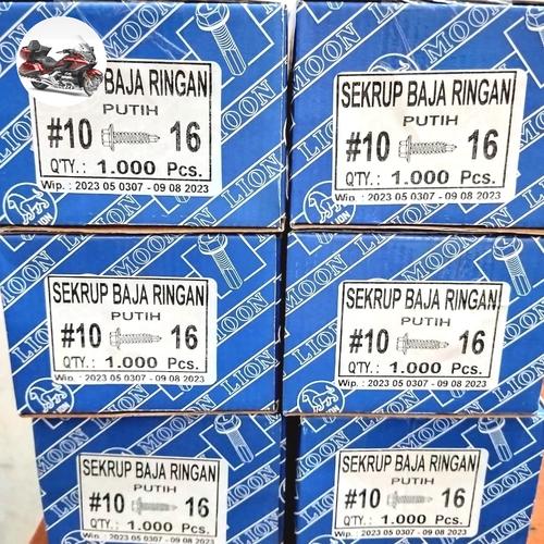 Jual Baut Baja Ringan 10x16 MOON LION BOX/Baut Baja Ringan 10x16 Dus ...