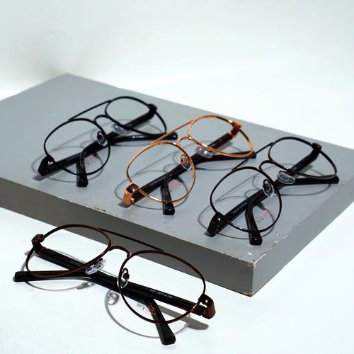 Promo Frame Kacamata Model Korea Bundar Aviator Pria Wanita Anti ...