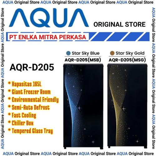 Jual AQUA KULKAS 1 PINTU AQR D205 / AQR D205 MSB / MSG - MSG - MSB ...