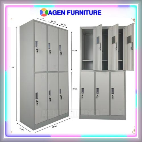Jual LOCKER SAPPORO 6 PINTU FULL PLAT BESI IMPORT - Kab. Tangerang ...