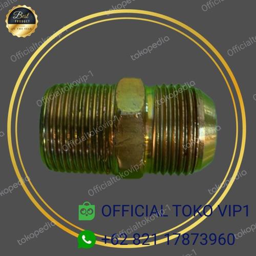 Jual double neple 3/8 npt ke 3/8 jic / DN 3/8 mb-mj hidrolik neple ...