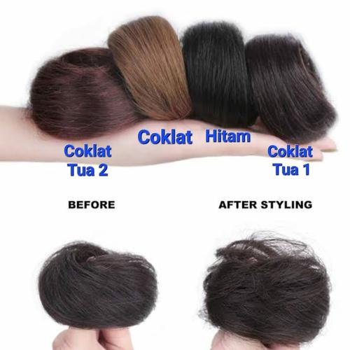 Jual WIG RAMBUT KARET IKAT RAMBUT WIG HAIR EXTENSION PREMIUM - Cokelat ...