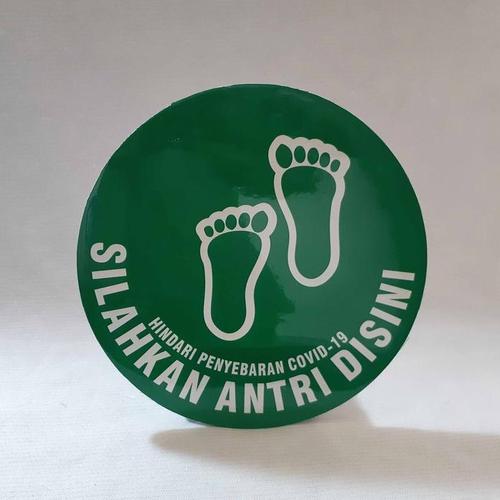 Jual Stiker Batas Antrian - Model Bulat, Stiker Lantai, Sticker Lantai ...