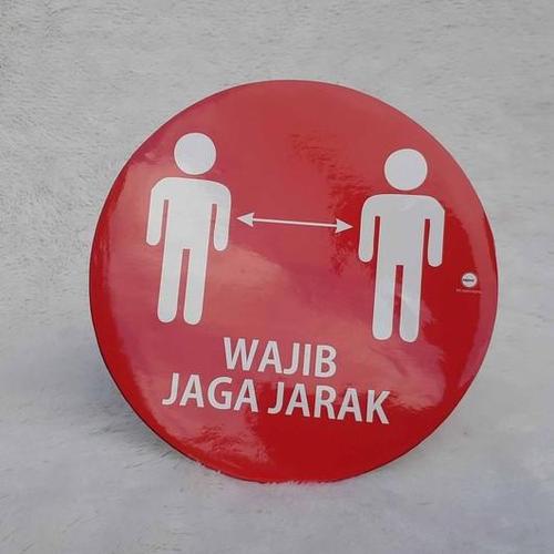Jual Stiker Physical Distancing Versi 1 - Jaga Jarak, Sticker New Normal, - Jakarta Barat - ziro ...