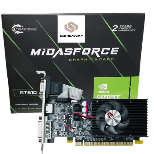 Jual Vga Nvidia GT610 2GB DDR3 LP Midasforce - Vga Card Midas Force - Kota Bandung - santikacomp ...