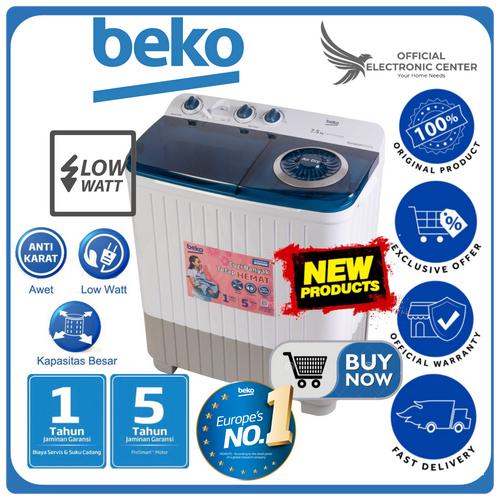 Jual BEKO MESIN CUCI 2 TABUNG 7.5KG WTTA-7503W WTTA7503W WTTA 7503W ...