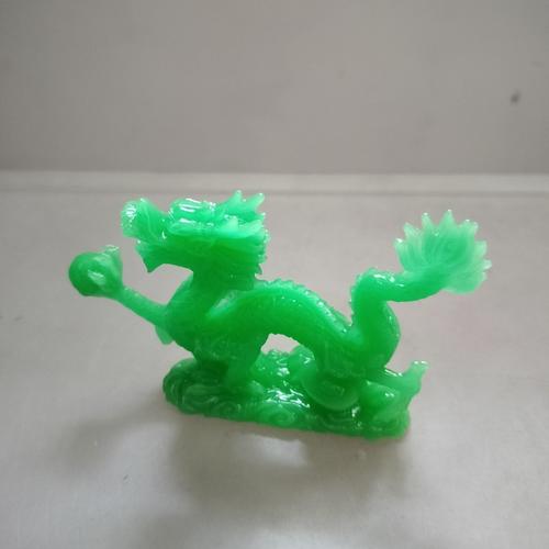 Jual patung naga mutiara feng shui giok green dragon small size ...