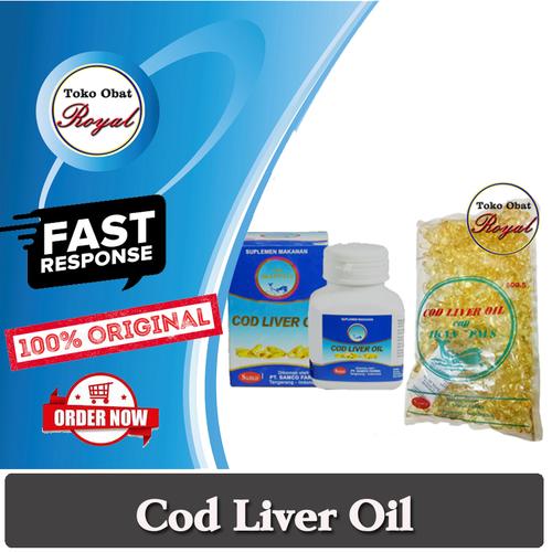 Jual Cod Liver Oil cap Ikan Paus Samco 100 caps dan 500 caps - 100 caps ...