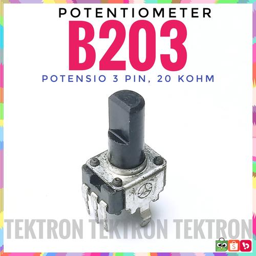 Jual Potentiometer B203 20Kohm B20K 203 Pot Potensio - Kota Bandung ...